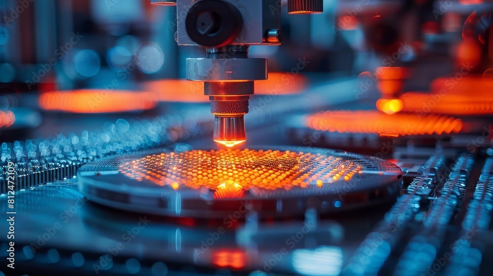 Showcase a semiconductor fabrication facility, where tiny transistors ...