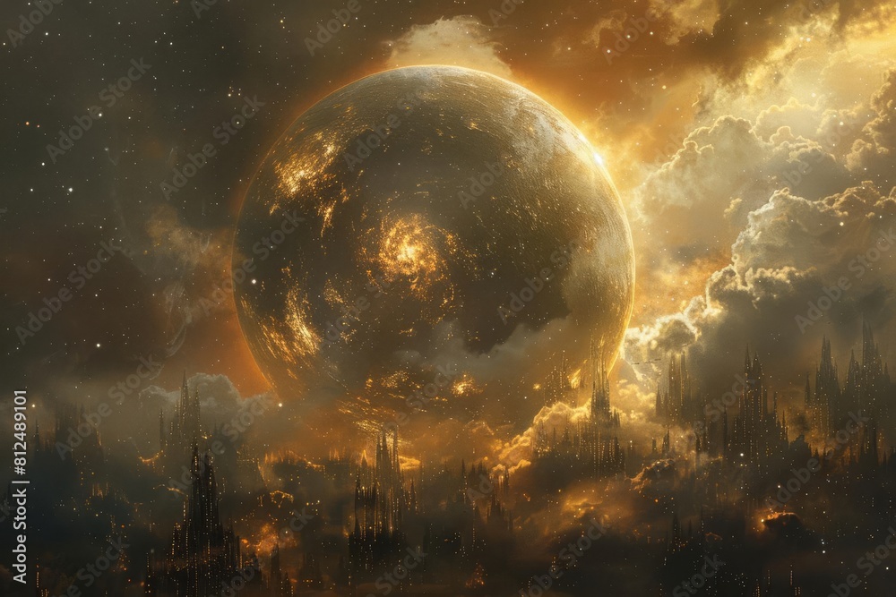 The planet as the core of an ancient magical artifact, powering an ...