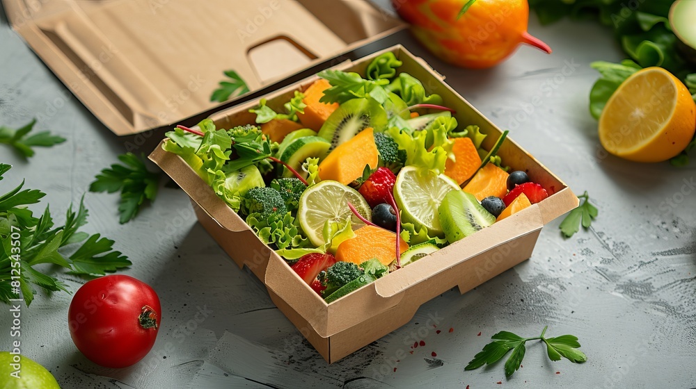 Showcase your logo or designs on this takeaway food box mockup ...