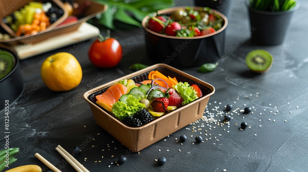 Showcase your logo or designs on this takeaway food box mockup ...