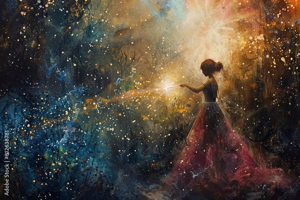 Join a Princess Wielding Her Magical Wand, Ready to Illuminate the ...