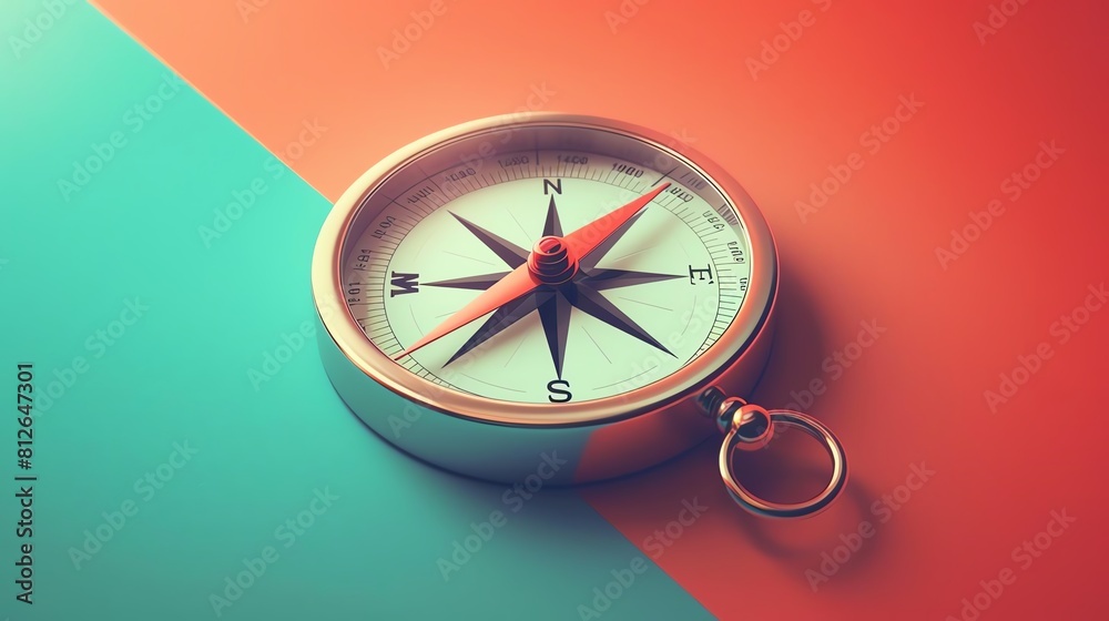 compass pointing towards a target, representing the focus on customer ...