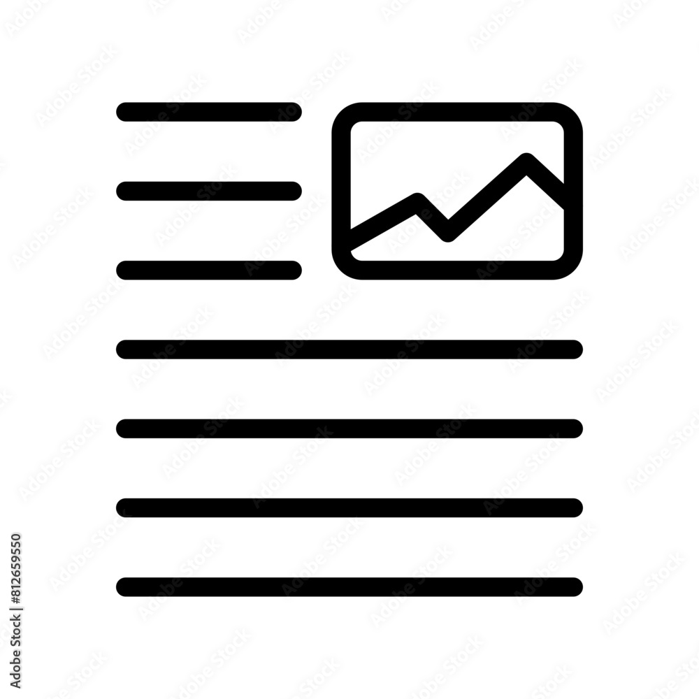 Image right alignment icon from user interface collection Thin linear ...