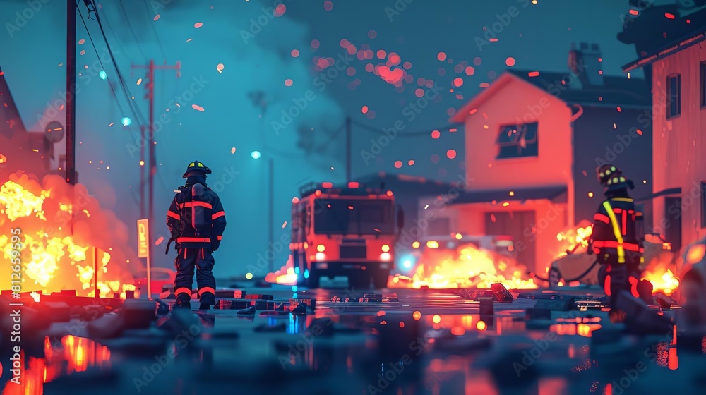 Conceptualize a digital twin used in training scenarios for emergency ...