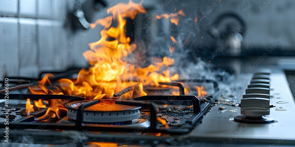 Induction stove left unattended caused kitchen fire resulting in burnt ...