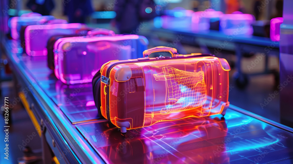 Innovative airport security screening featuring advanced luggage ...