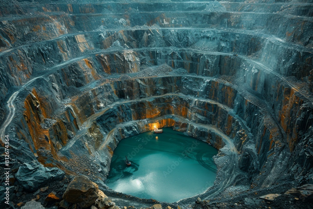 Majestic aerial shot captures the stunning spiral structure of an open ...