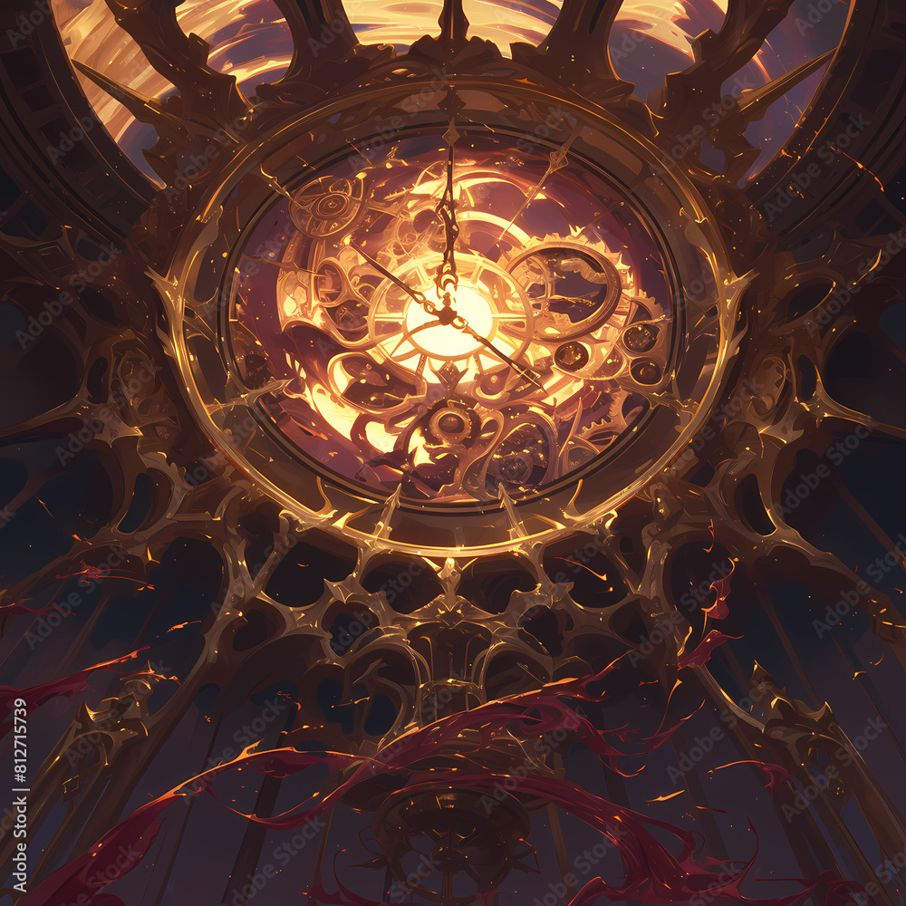 The Ultimate Ornate Clockwork Machine - A Vivid World of Gilded Details ...