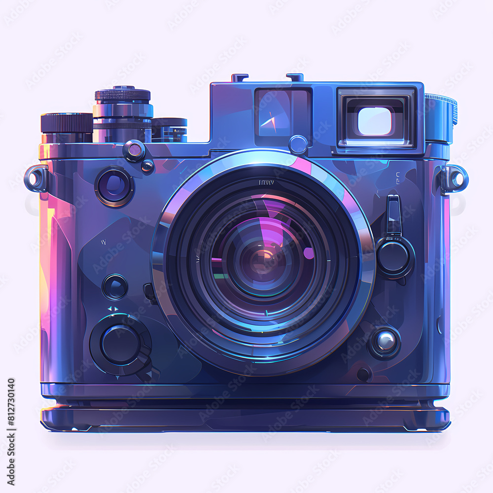 Professional Digital Camera Icon with Transparent Background - A Vivid ...