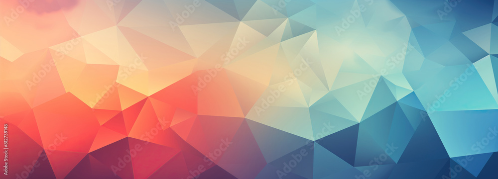 Vibrant intersecting triangles dance. Colorful triangles overlap and ...