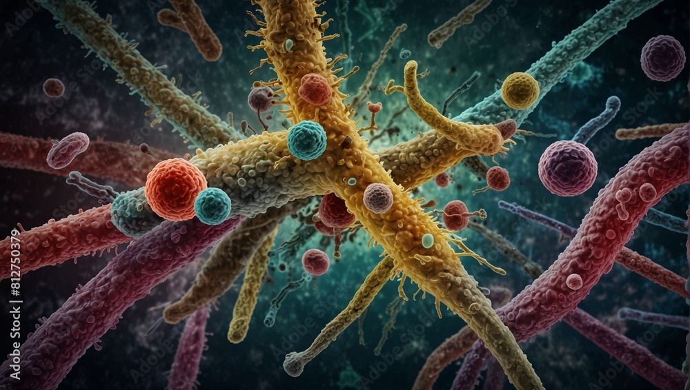 Bacteria outbreak and bacterial infection as a microscopic background ...