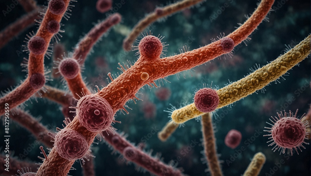 Bacteria outbreak and bacterial infection as a microscopic background ...