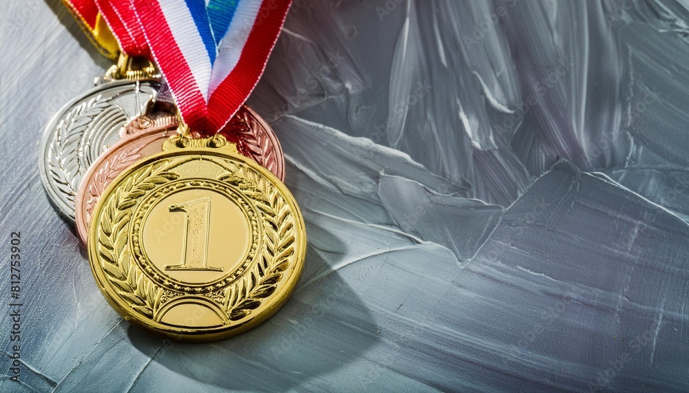 olympic medal gold medal award ribbon silver medal champion sports ...