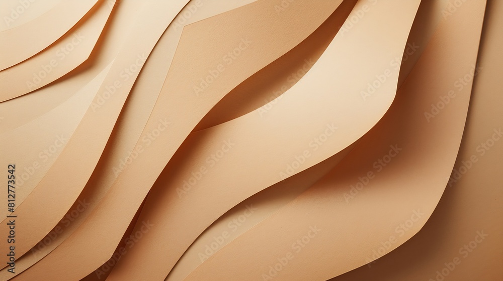 Beige colored paper texture background Minimal paper cut style ...