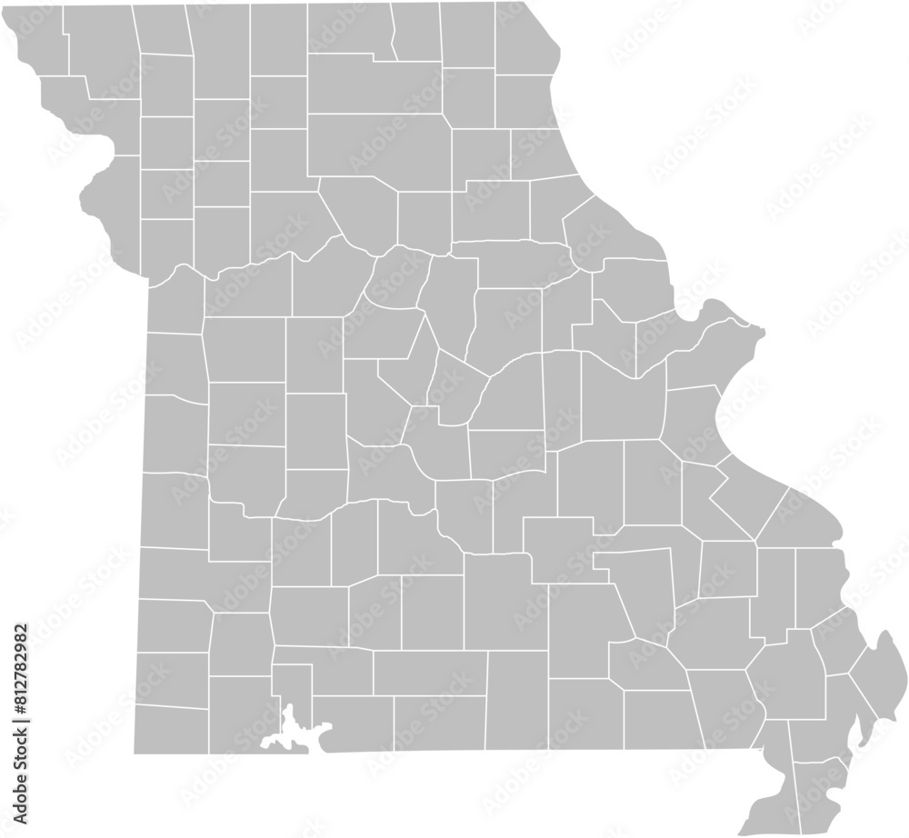 Missouri state of USA. Missouri territory. States of America territory ...