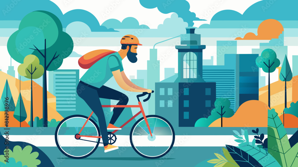 Promoting Sustainable Transportation: Cycling in Urban Streets. Perfect ...