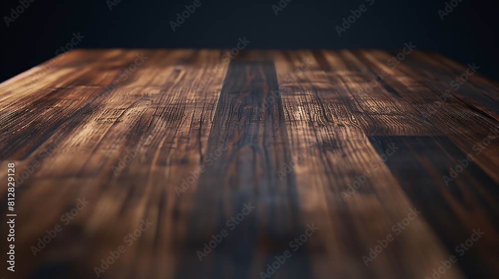 Real wood table top texture on dark room interior design backgroundFor ...