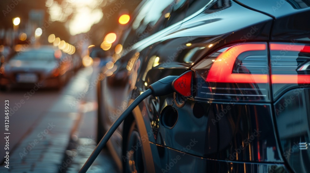 Electrifying Transportation: Zoom in on the sleek lines of electric ...