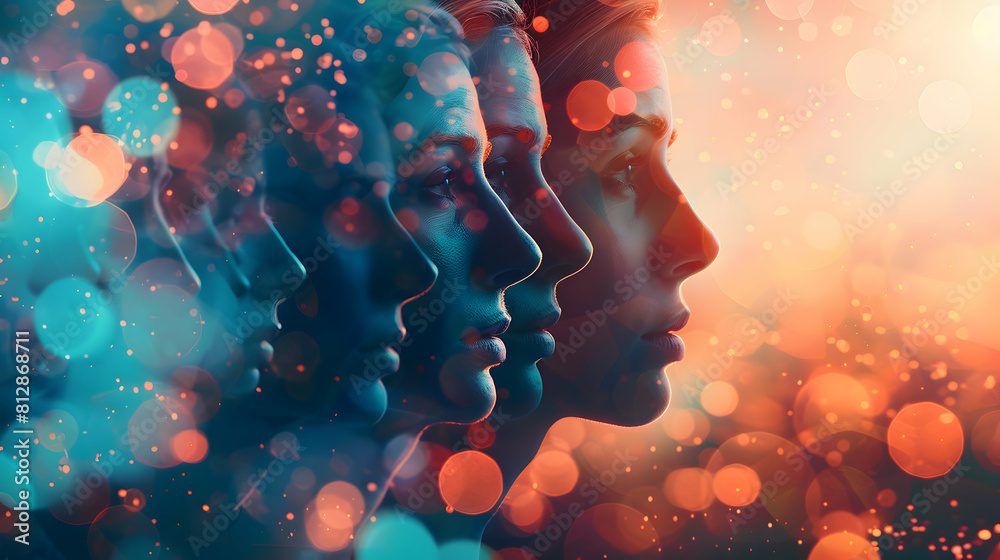 Photo Realistic Illustration of User Persona Development Concept: Teams ...