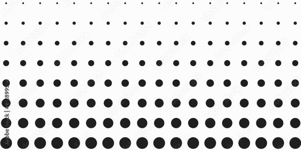 Basic halftone dots effect in black and white color. Halftone effect ...