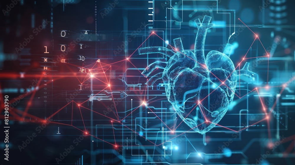 Digital illustration visual medical lung organ structure background ...