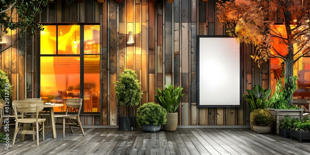 Outdoor store sign mockup for a shop's exterior wall - Design concept ...