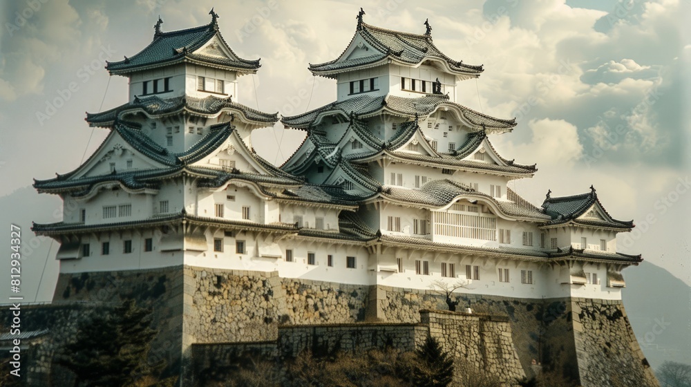 The Himeji Castle in Hyogo Japan a prime example of early 17th-century ...