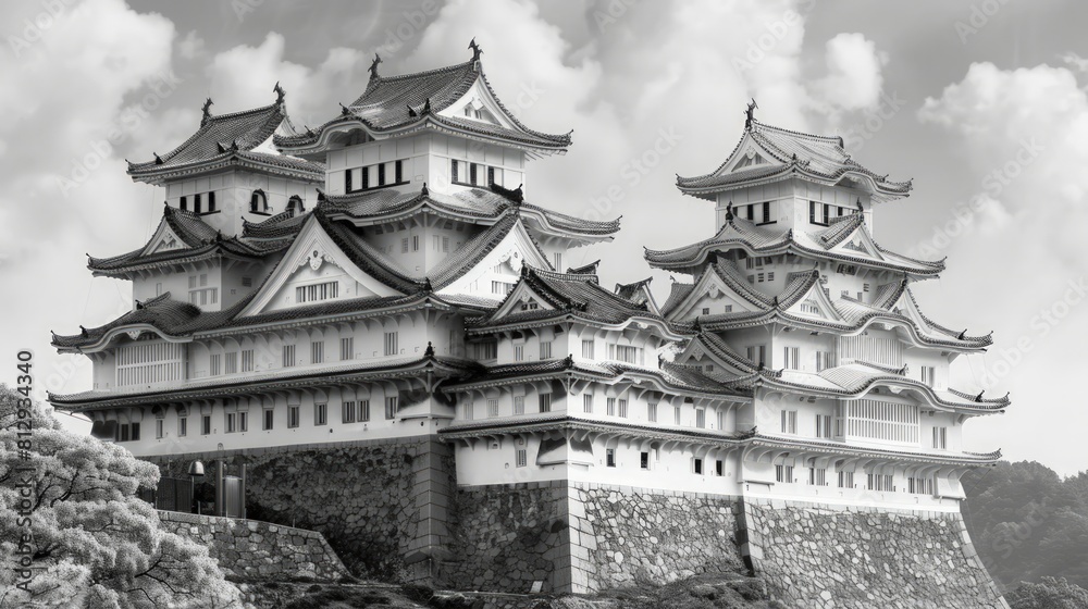 The Himeji Castle in Hyogo Japan a prime example of early 17th-century ...