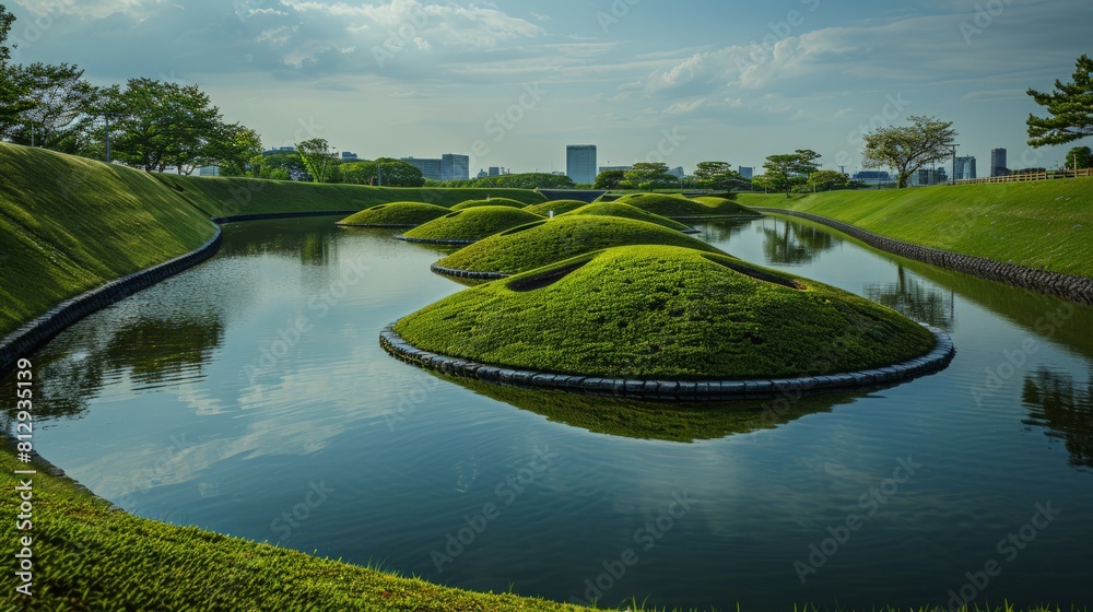 Foto de The Daisen Kofun in Osaka Japan one of the largest tomb mounds ...