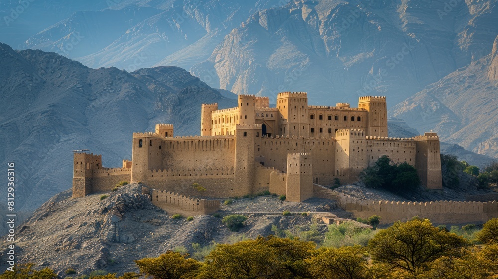 The Bahla Fort in Oman a magnificent example of medieval Islamic fort ...