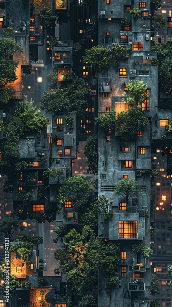 Intertwine Jungian archetypes on a gritty urban backdrop seen from ...