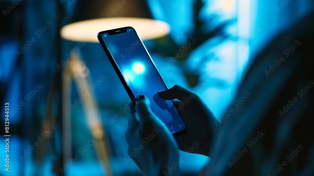 Mobile phone with sample video posted on social media app : Generative ...