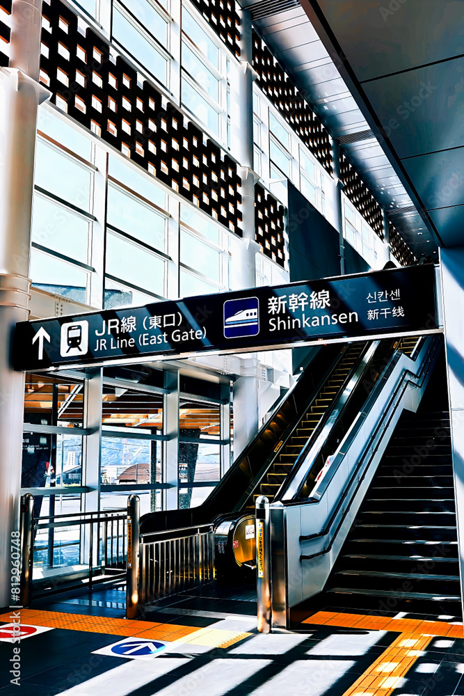 Cityscape of TSURUGA Station, Japan.北陸新幹線 福井県 敦賀市 Stock Photo | Adobe Stock