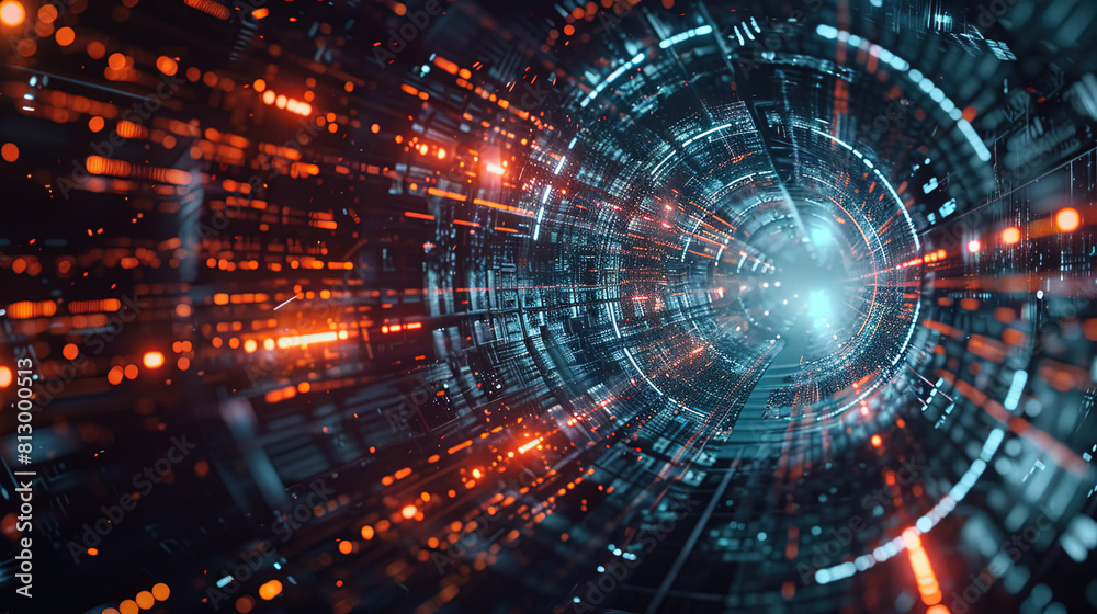 quantum, universe, plexus, landscape, cyberspace, communication, idea ...