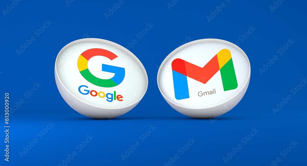 Google Gmail, Google Services Logo Visual Presentation - May 2024 ...