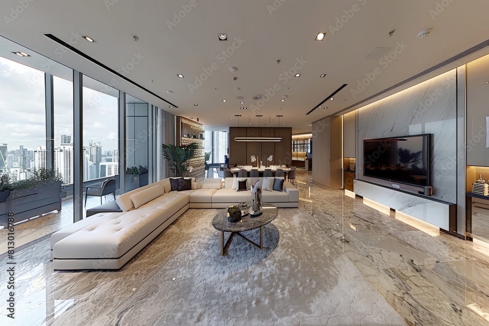 Virtual Tours, Interactive Floor Plan Tour of Modern Apartment Interior ...