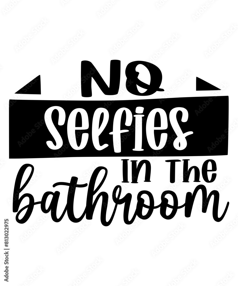 Bathroom Svg Bundle, Bathroom Sign Svg, Bathroom Quote, Restroom svg ...