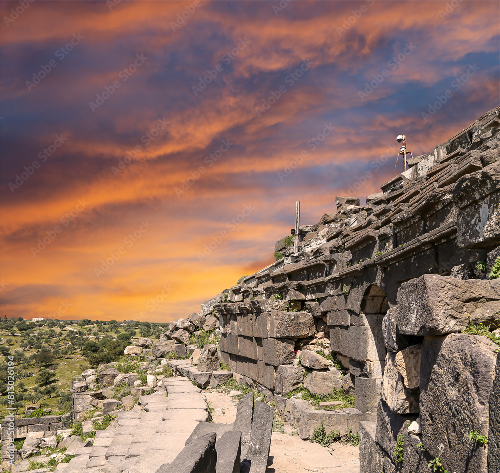 West Theatre of Umm Qais (Umm Qays)--is a town in northern Jordan near ...