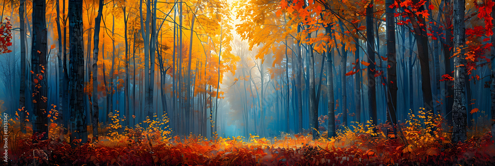 Autumn s Transformation: Vibrant Colors in Old Growth Forest A ...
