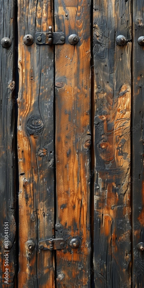 Old brown rustic dark grunge wood wall or floor or table texture ...