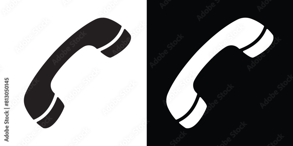 Telephone silhouette, receiver icon. Modern Phone icon vector. Phone ...