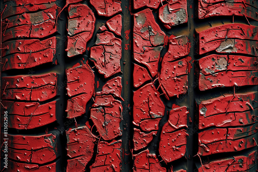 Red Car Tires Grid Tiles Background | Automotive Design | Vehicle ...