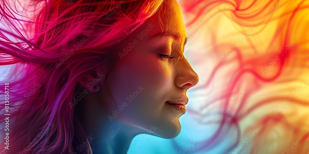Artistic representation of selflove mental health and inner strength ...