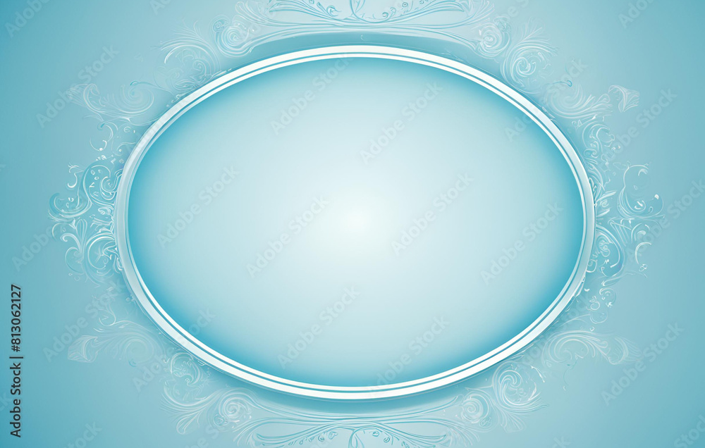 Big translucent light blue sphere with glares and shadow on transparent ...