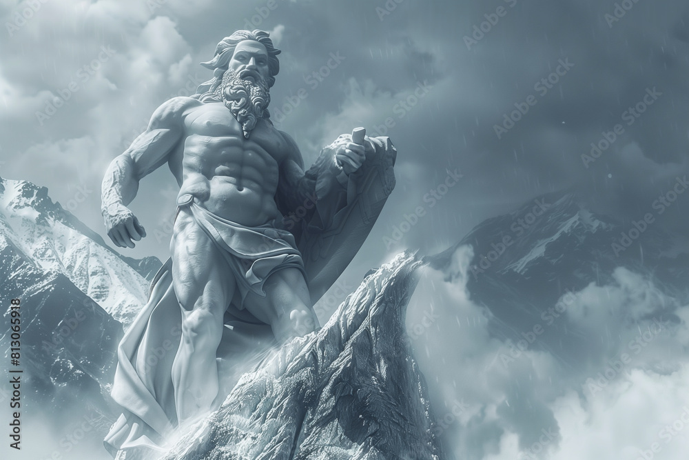 Consider Zeus standing upon Mount Olympus, a symbol of the inherent ...