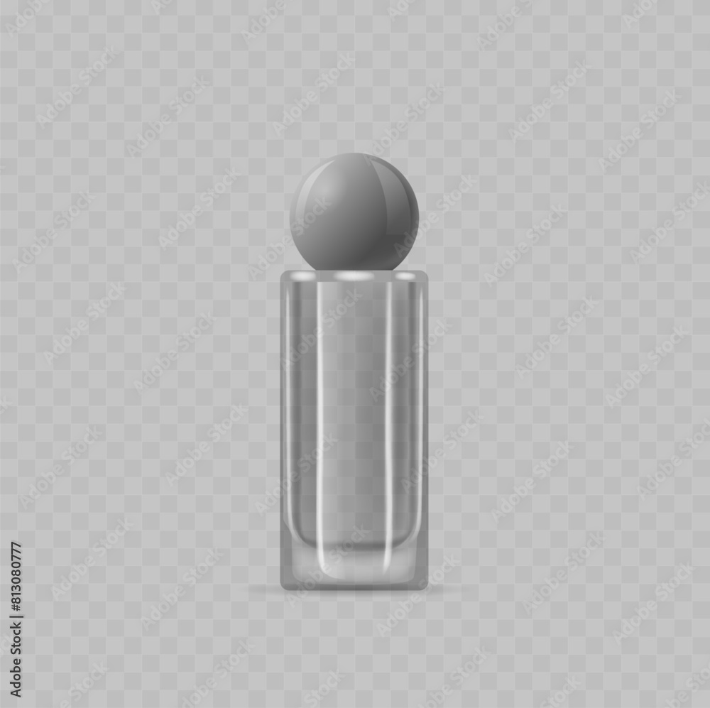 Modern Perfume Bottle With A Metallic Finish And Distinctive Spherical ...