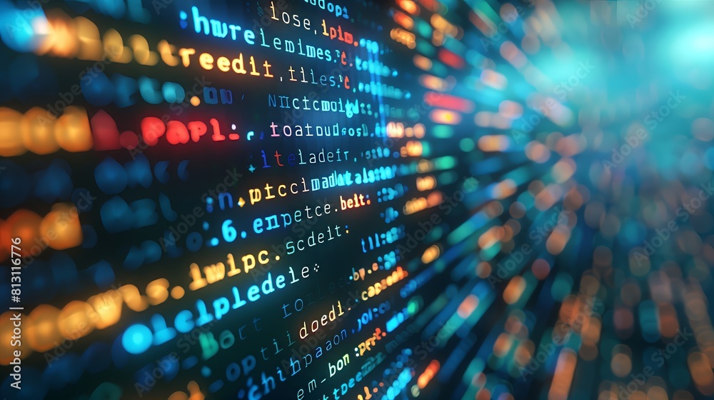 Coding background enhances cybersecurity's mysterious allure. Stock ...