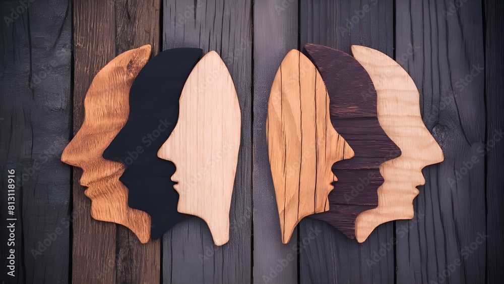 Concept of racial equality, anti-racism, diversity, stop racism ...