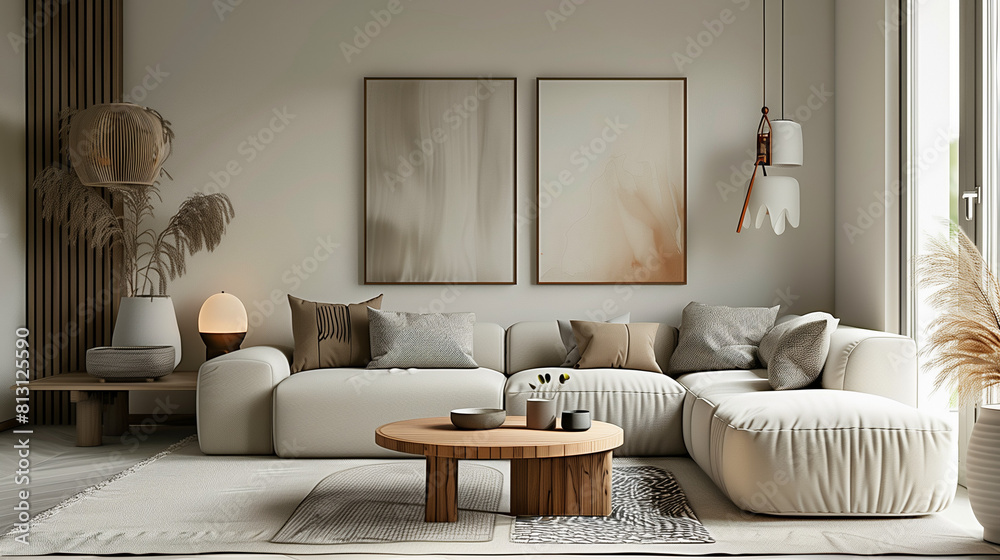 Sofa realistic sofa interior living room tv unit carpet, modern living ...