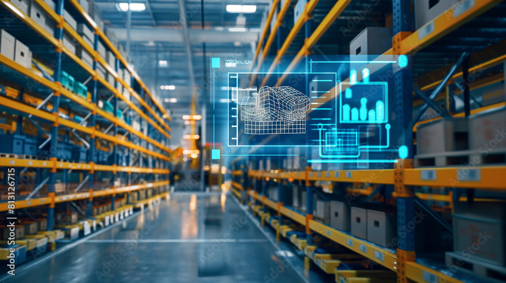 Automated inventory management system tracking stock levels in a ...